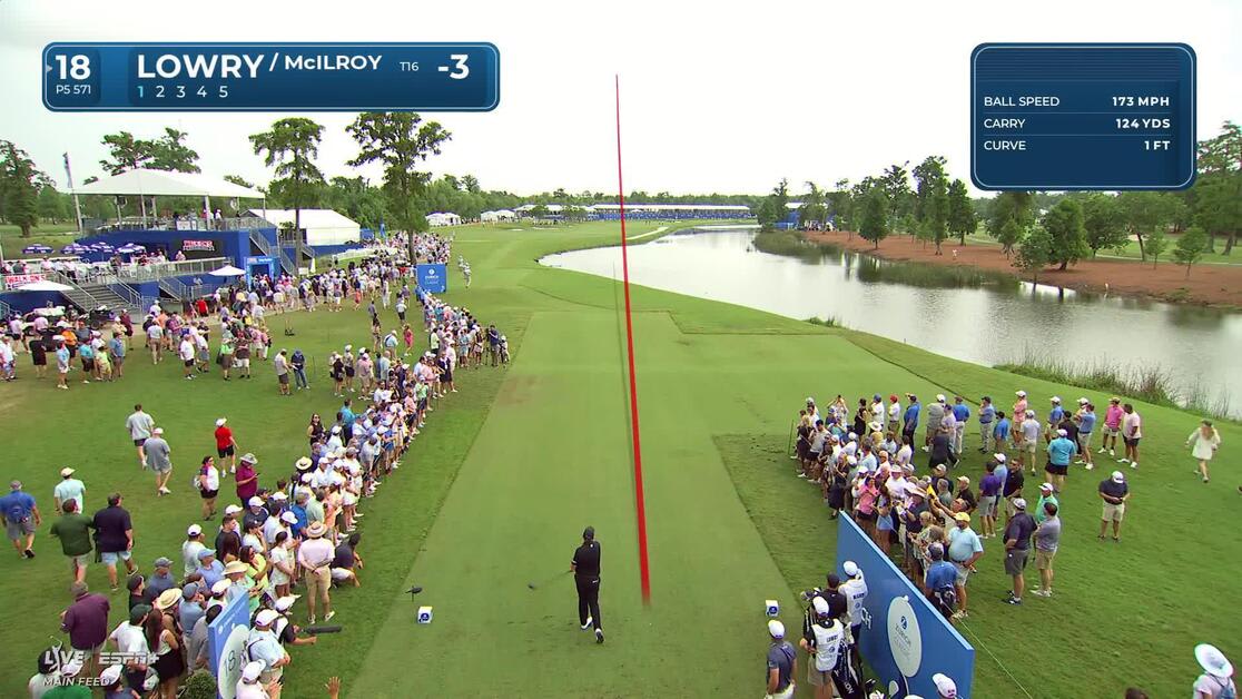Shane Lowry | Round 1 | 18th hole | Shot 1 | 2025 Zurich Classic