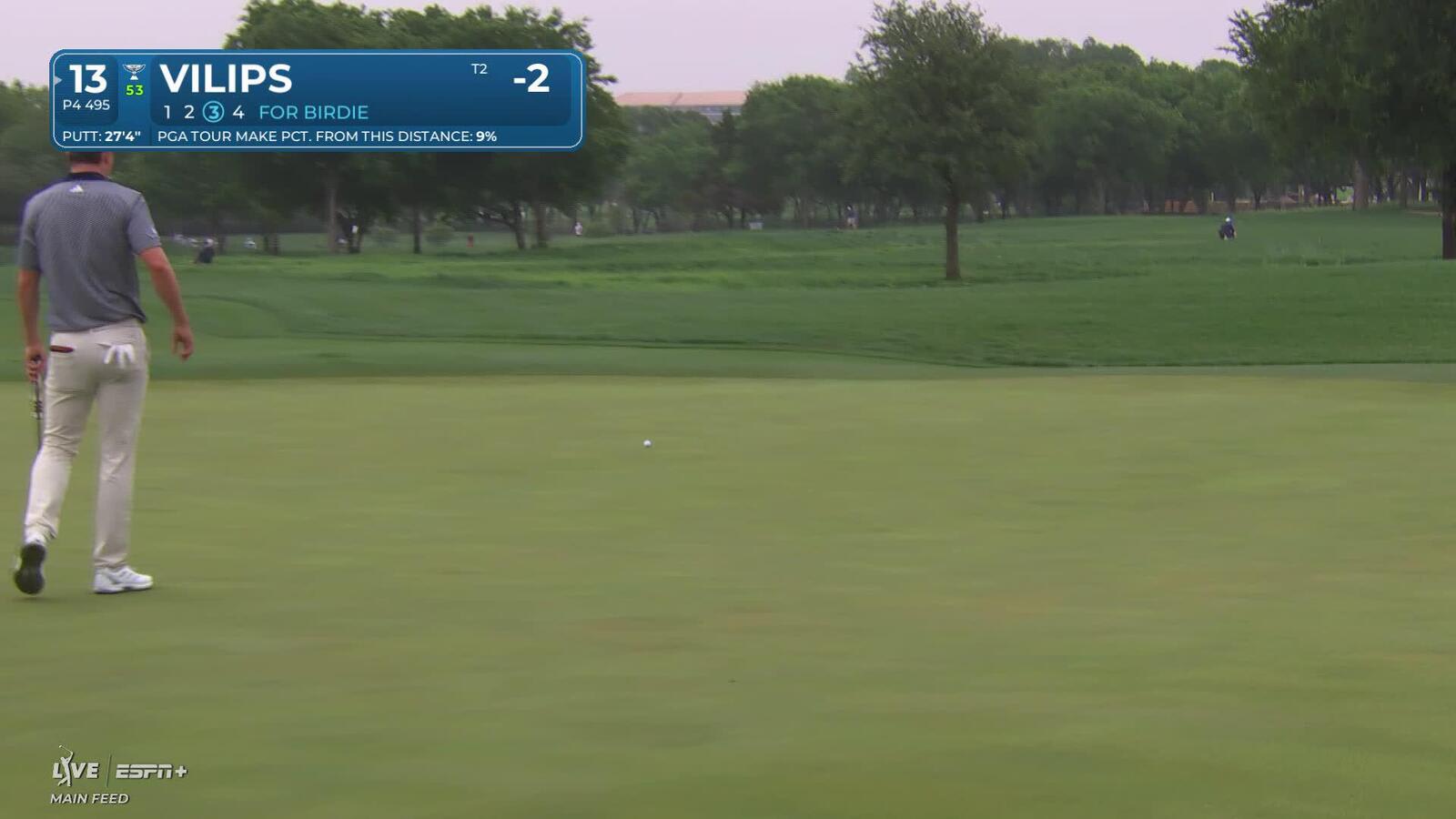 Karl Vilips | Round 1 | 13th hole | Shot 3 | 2025 THE CJ CUP