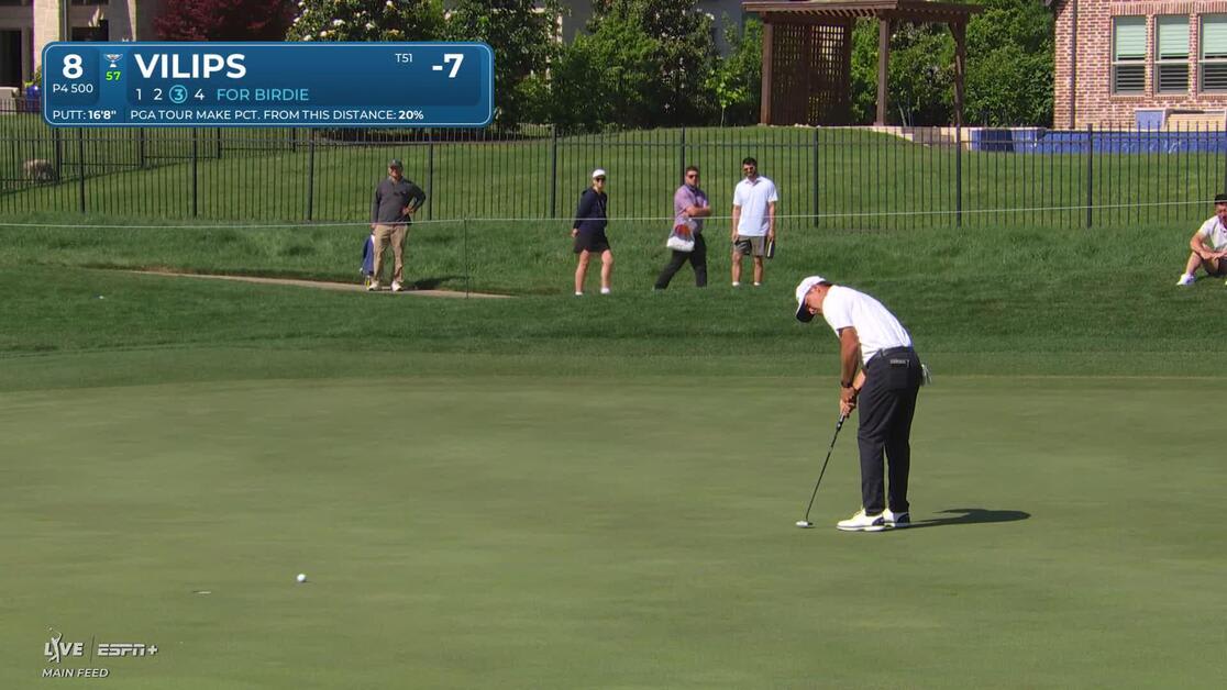 Karl Vilips | Round 4 | 8th hole | Shot 3 | 2025 THE CJ CUP