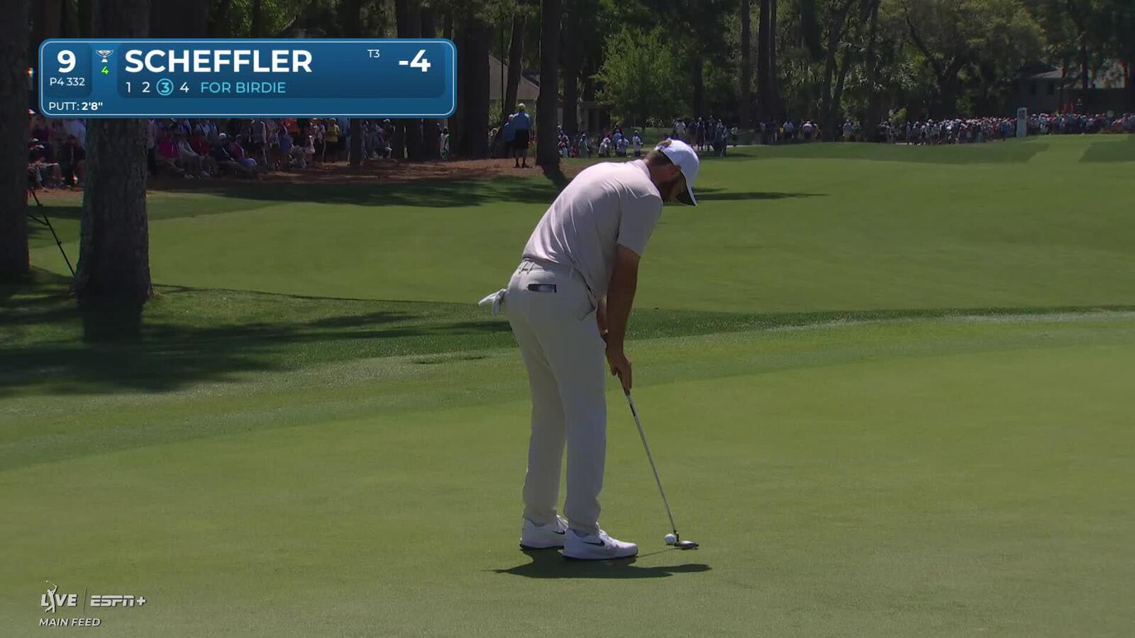 Scottie Scheffler | Round 1 | 9th hole | Shot 3 | 2025 RBC Heritage