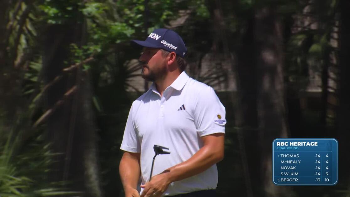 Andrew Novak | Round 4 | 4th hole | Shot 3 | 2025 RBC Heritage