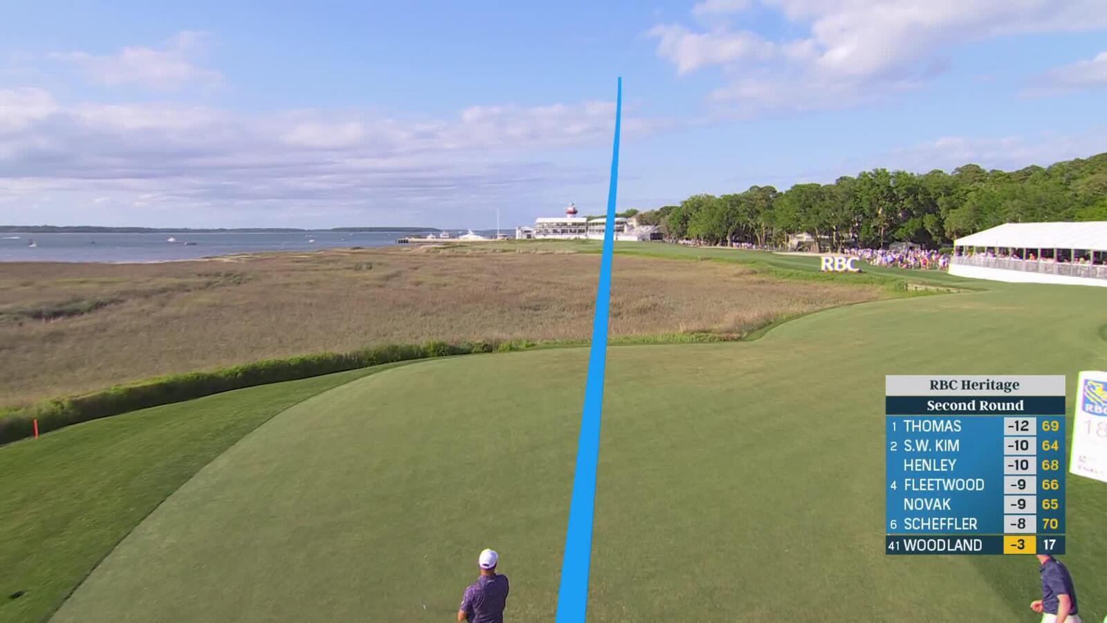 Gary Woodland | Round 2 | 18th hole | Shot 1 | 2025 RBC Heritage
