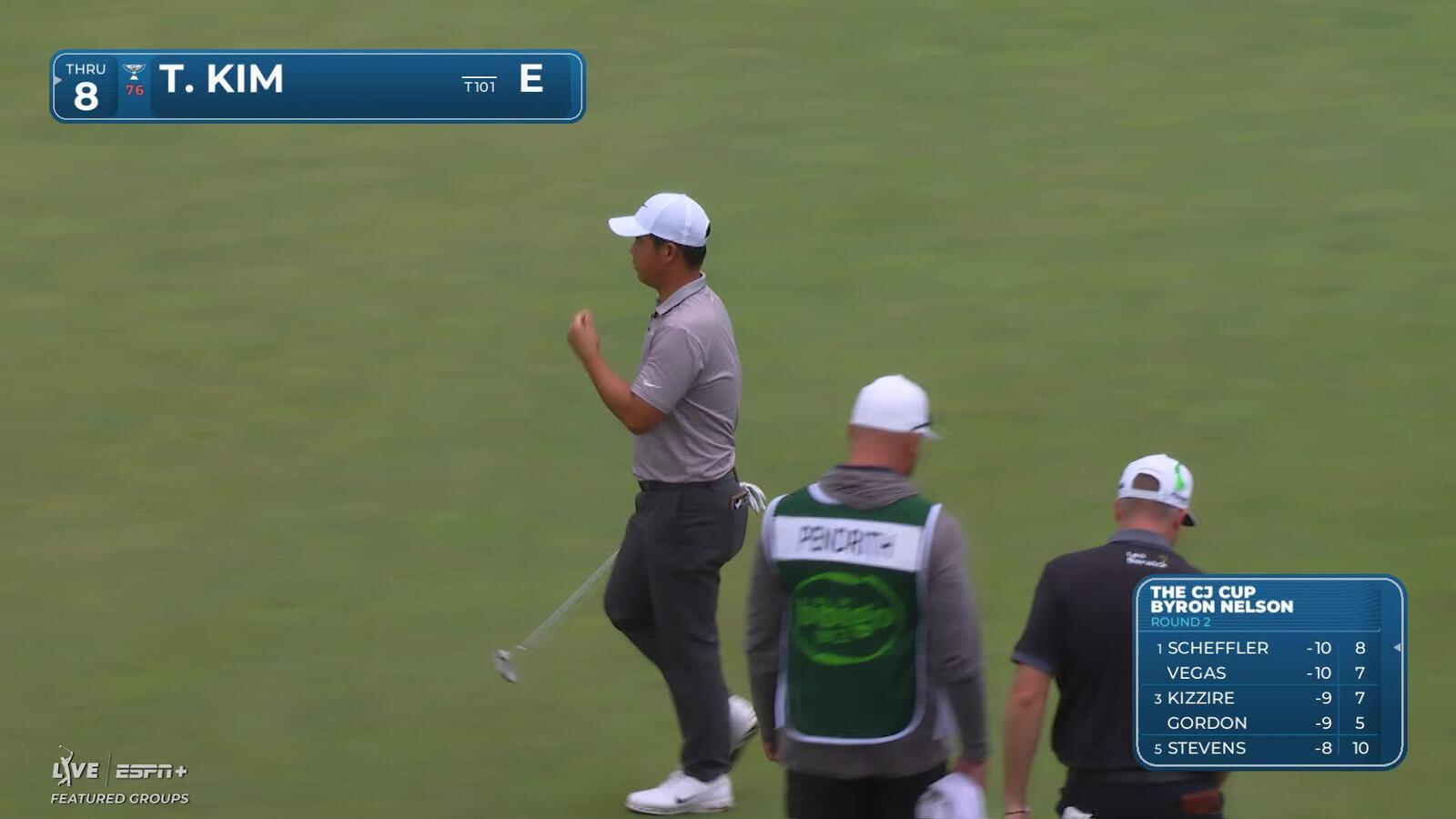 Tom Kim | Round 2 | 17th hole | Shot 4 | 2025 THE CJ CUP
