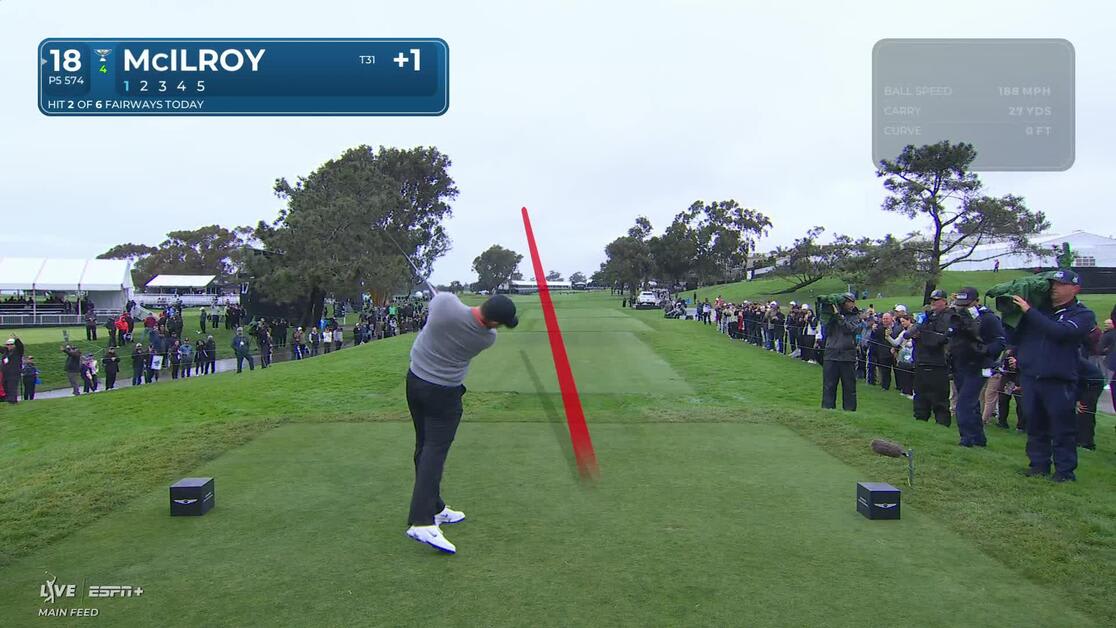 Rory McIlroy | Round 1 | 18th hole | Shot 1 | 2025 Genesis