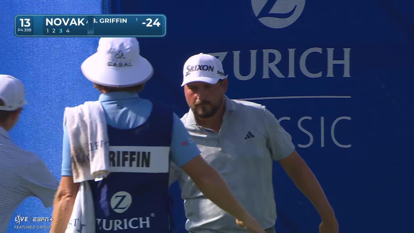 Andrew Novak | Round 3 | 13th hole | Shot 3 | 2025 Zurich Classic