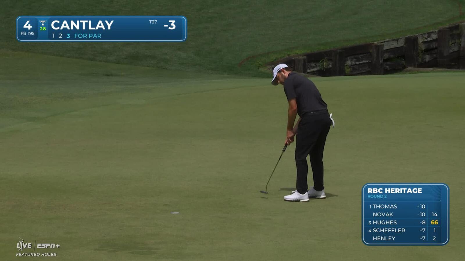 Patrick Cantlay | Round 2 | 4th hole | Shot 3 | 2025 RBC Heritage