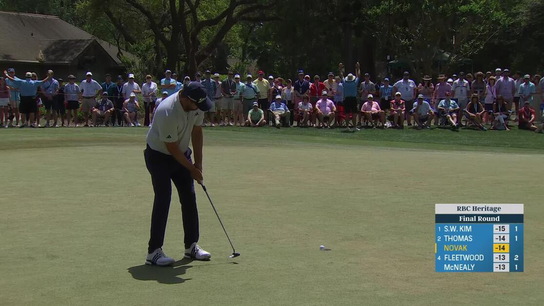 Andrew Novak | Round 4 | 1st hole | Shot 4 | 2025 RBC Heritage