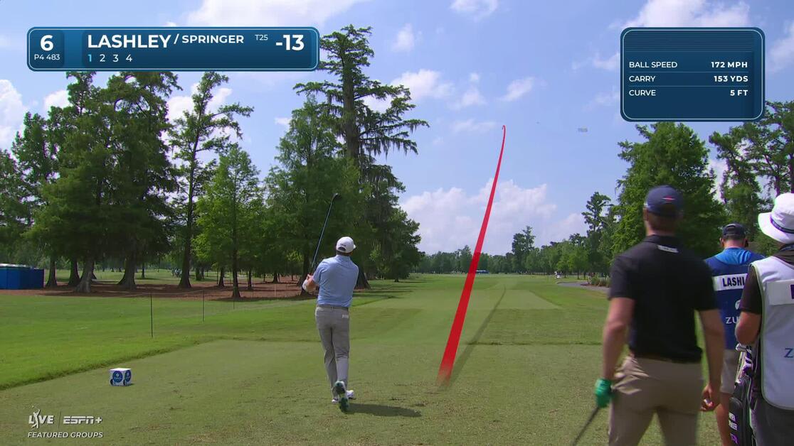 Nate Lashley | Round 3 | 6th hole | Shot 1 | 2025 Zurich Classic