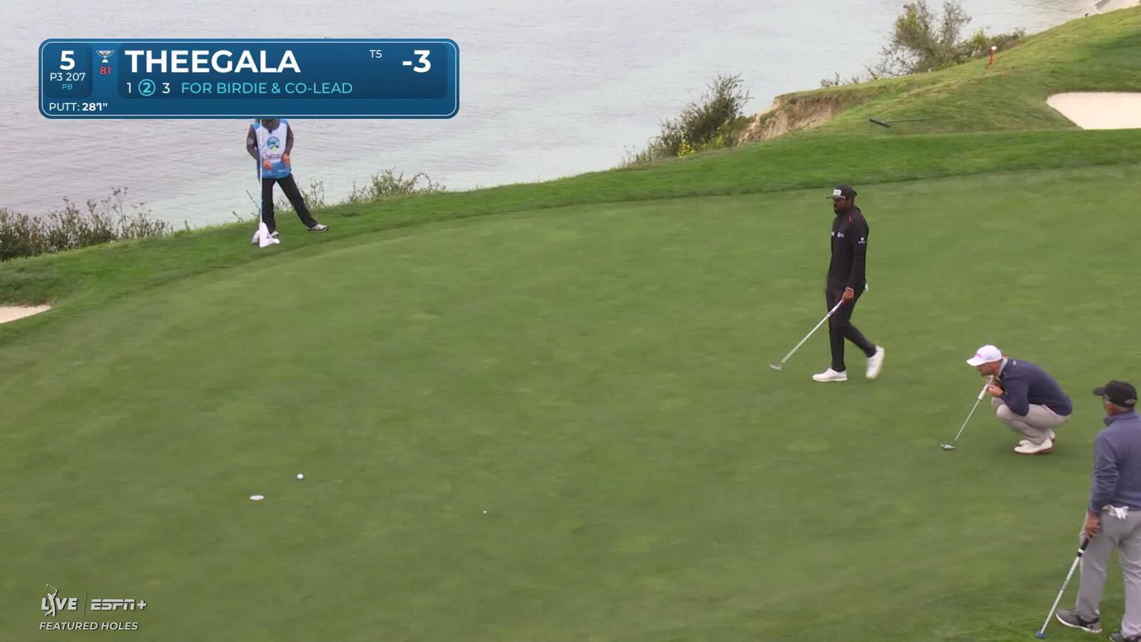 Sahith Theegala | Round 1 | 5th hole | Shot 3 | 2025 AT&T Pebble Beach