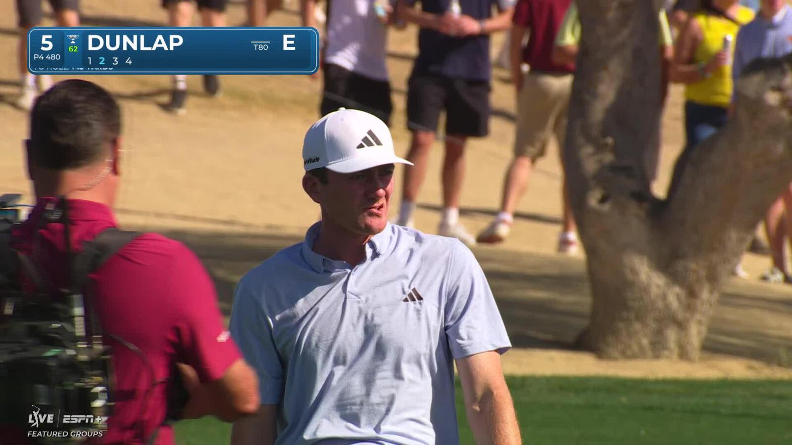 Nick Dunlap | Round 2 | 5th hole | Shot 2 | 2025 WM Phoenix Open