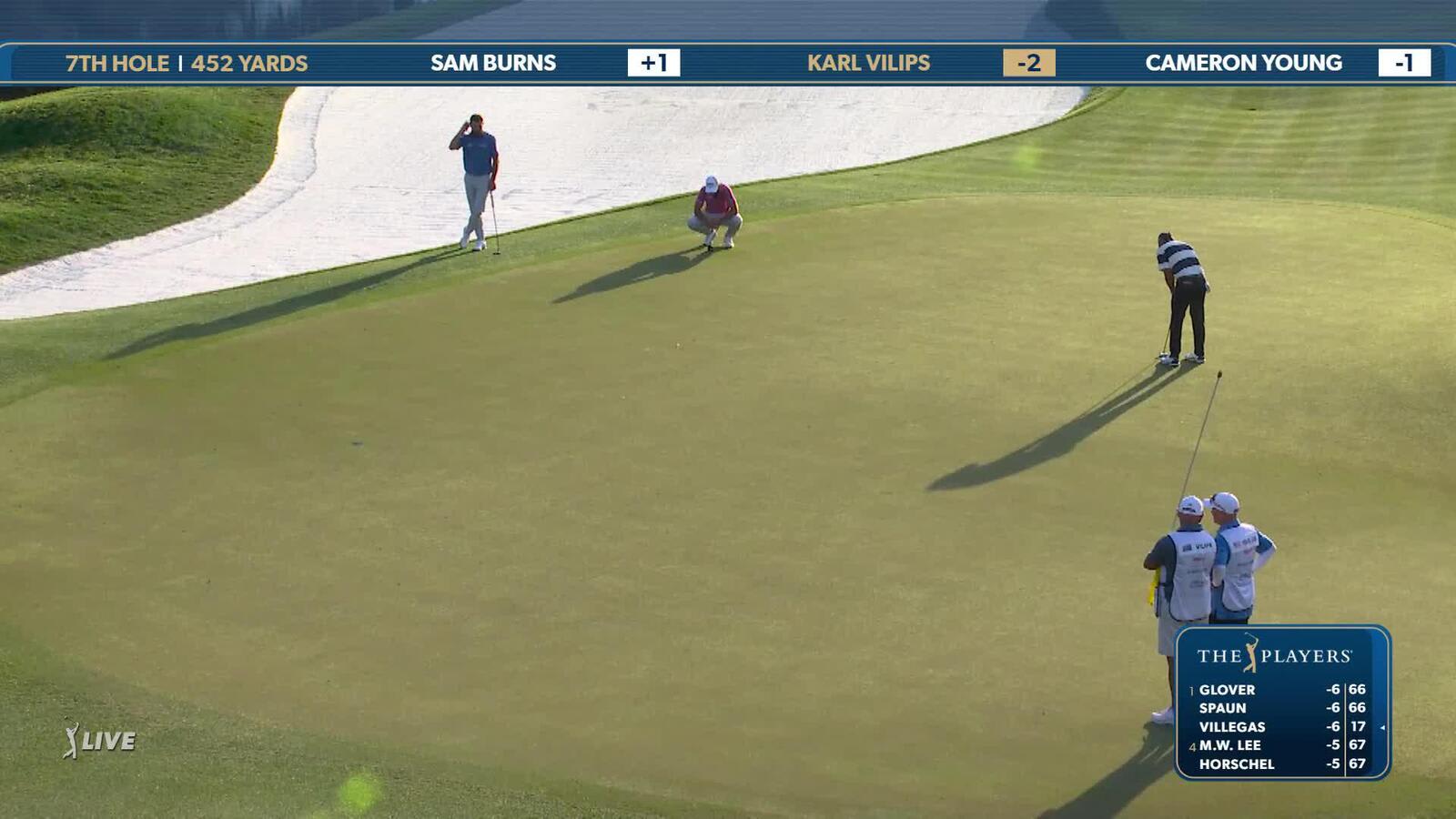 Karl Vilips | Round 1 | 7th hole | Shot 3 | 2025 THE PLAYERS