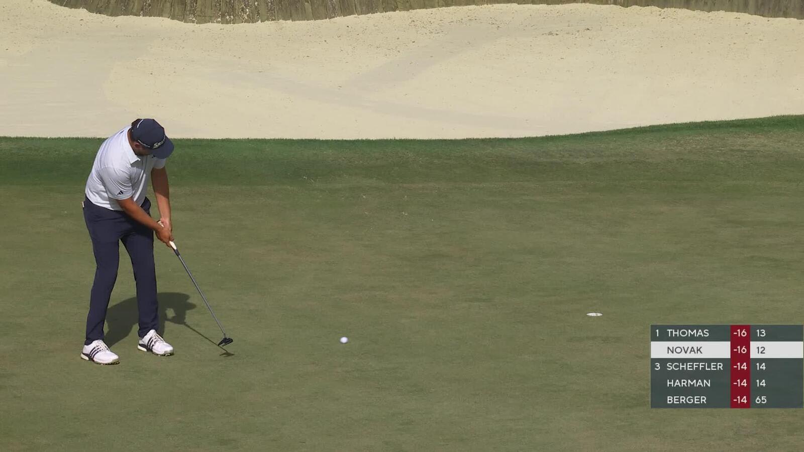 Andrew Novak | Round 4 | 13th hole | Shot 3 | 2025 RBC Heritage