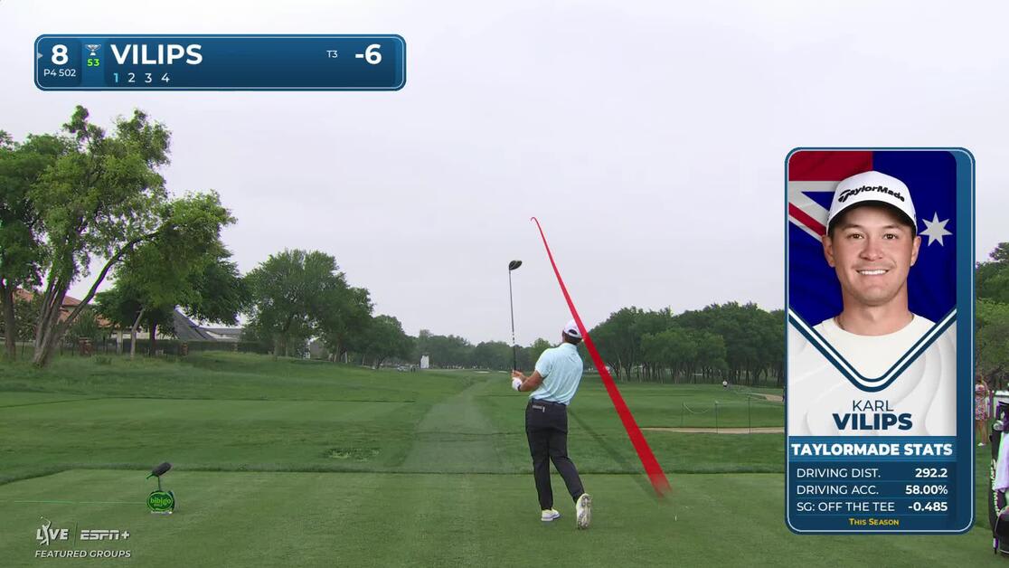 Karl Vilips | Round 1 | 8th hole | Shot 1 | 2025 THE CJ CUP