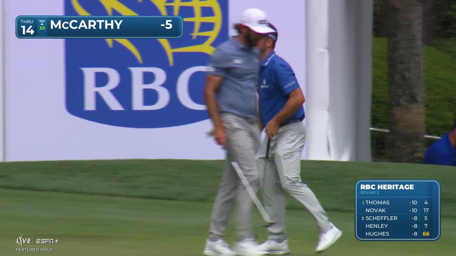 Denny McCarthy | Round 2 | 14th hole | Shot 3 | 2025 RBC Heritage