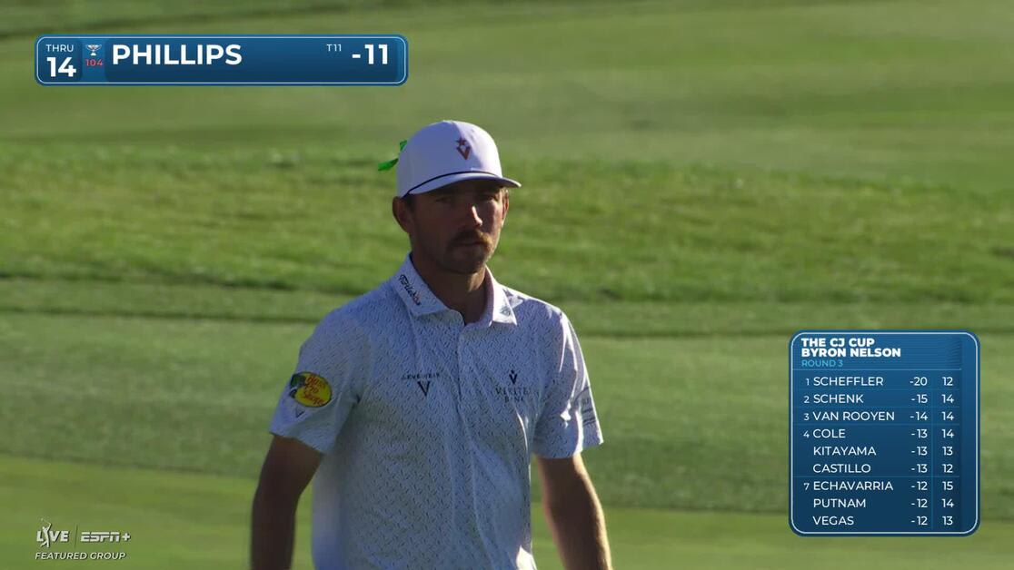 Chandler Phillips | Round 3 | 14th hole | Shot 3 | 2025 THE CJ CUP