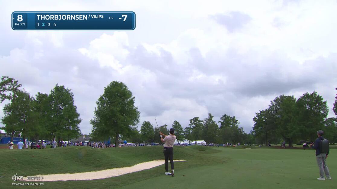 Michael Thorbjornsen | Round 1 | 8th hole | Shot 2 | 2025 Zurich Classic