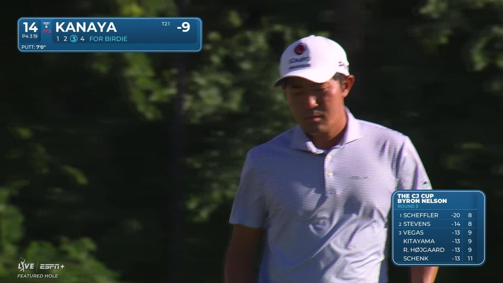 Takumi Kanaya | Round 3 | 14th hole | Shot 3 | 2025 THE CJ CUP