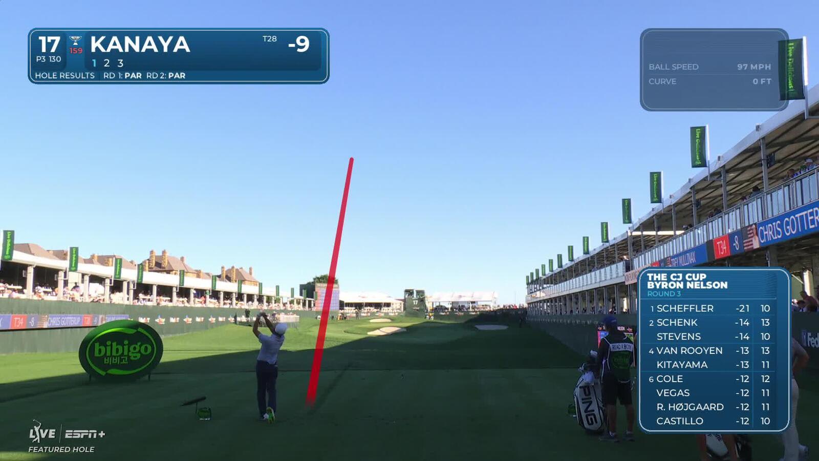 Takumi Kanaya | Round 3 | 17th hole | Shot 1 | 2025 THE CJ CUP