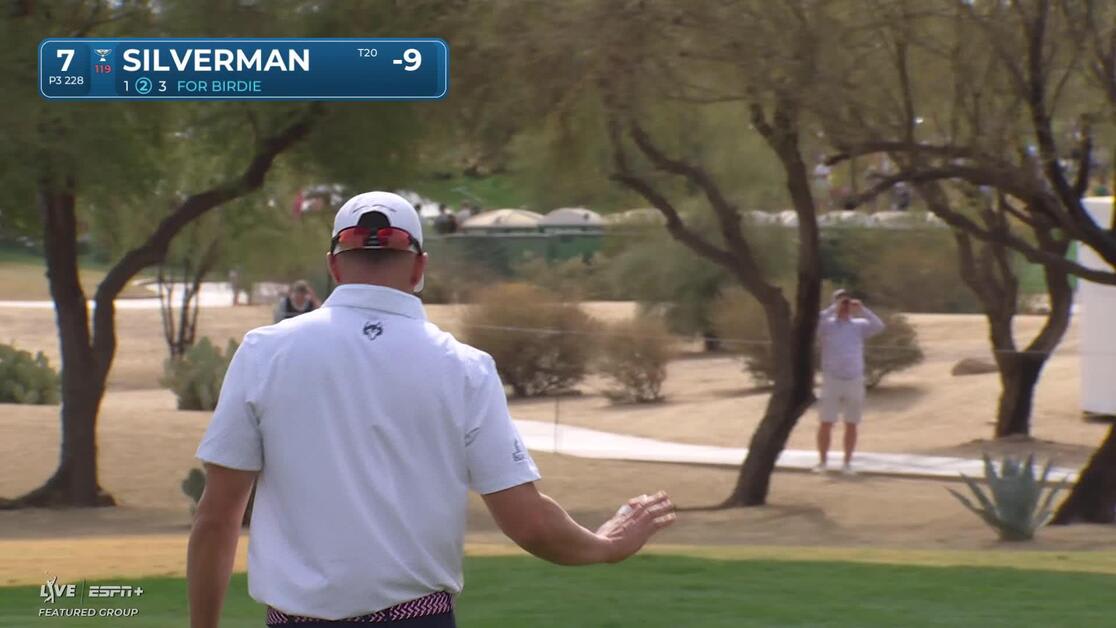 Ben Silverman | Round 4 | 7th hole | Shot 2 | 2025 WM Phoenix Open