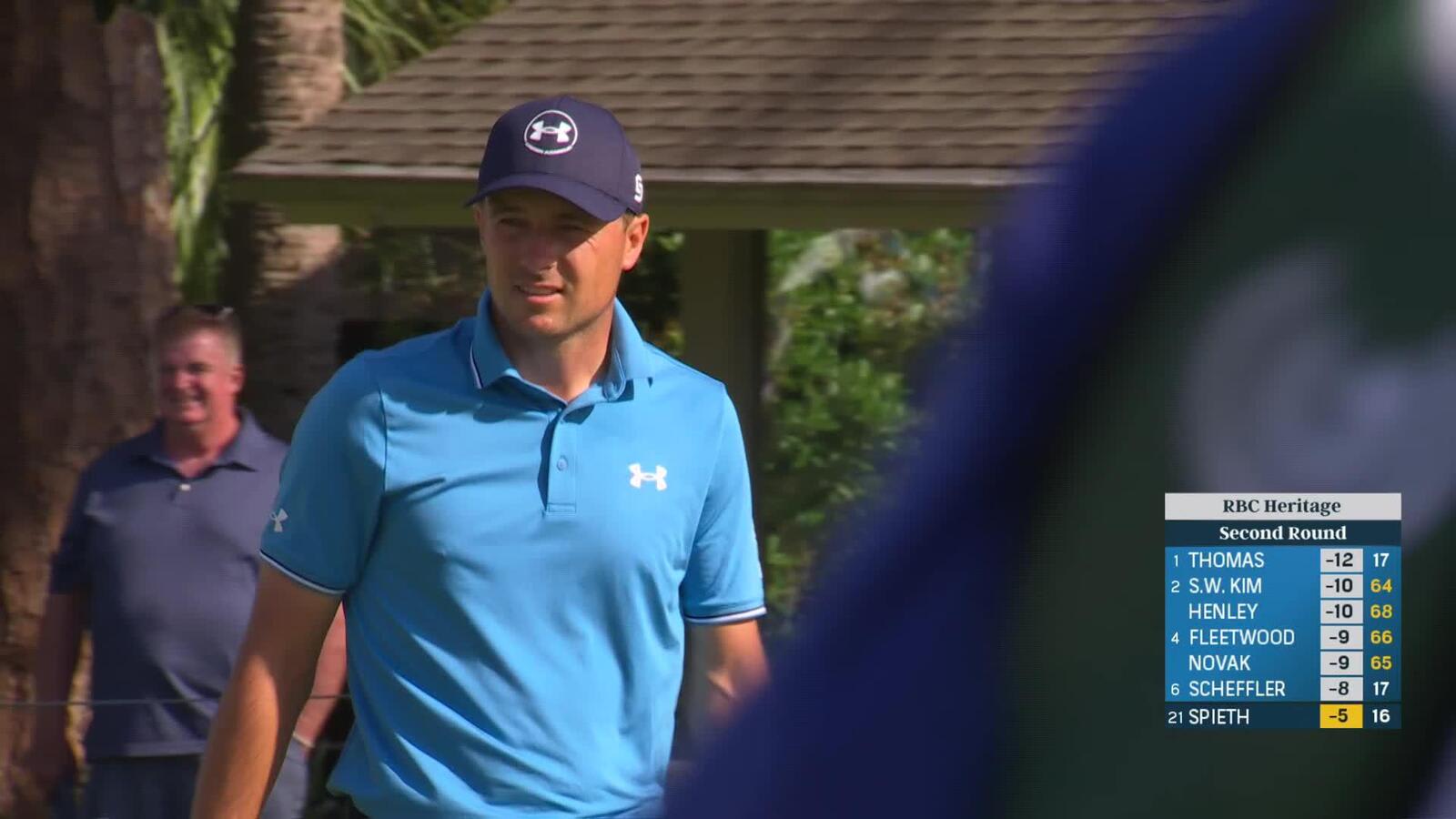 Jordan Spieth | Round 2 | 16th hole | Shot 4 | 2025 RBC Heritage