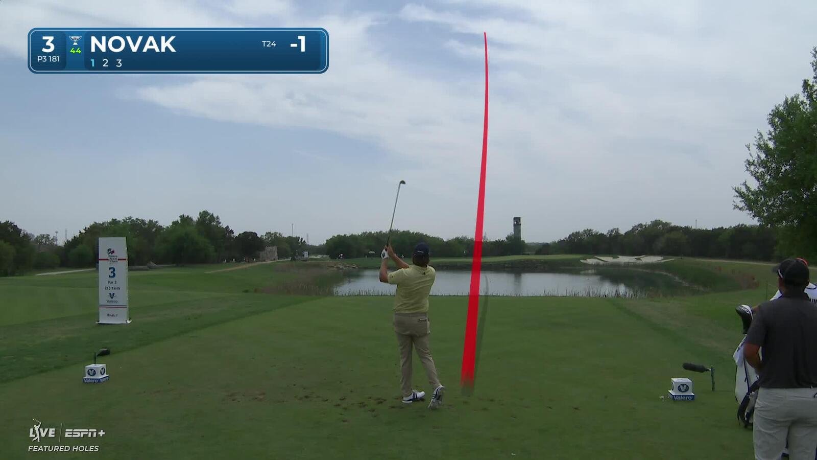 Andrew Novak | Round 1 | 3rd hole | Shot 1 | 2025 Valero