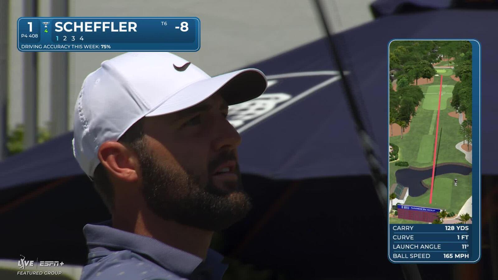 Scottie Scheffler | Round 3 | 1st hole | Shot 1 | 2025 RBC Heritage