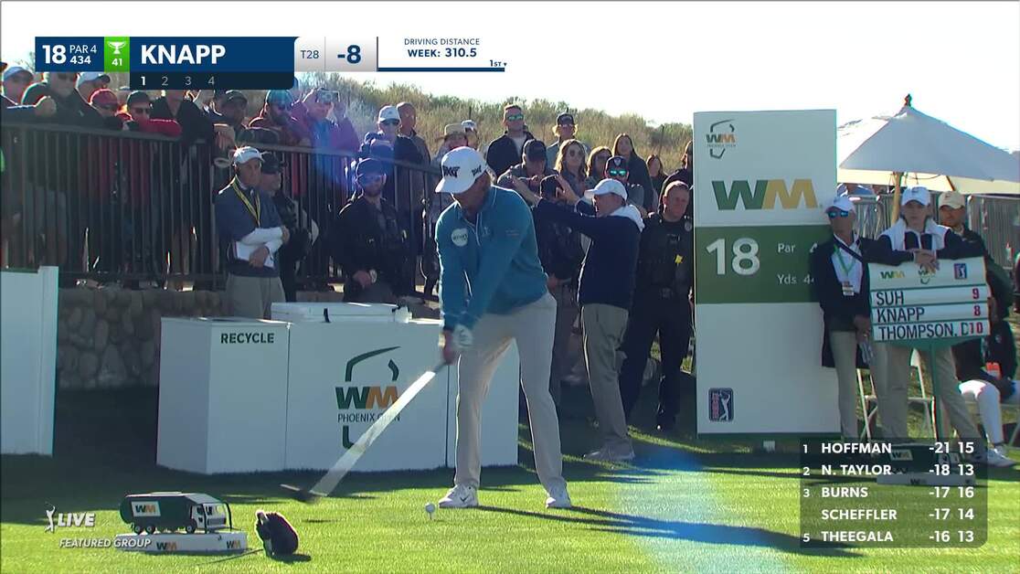 Jake Knapp | 2024 WM Phoenix Open | Round 4 | 18th hole | Shot 1