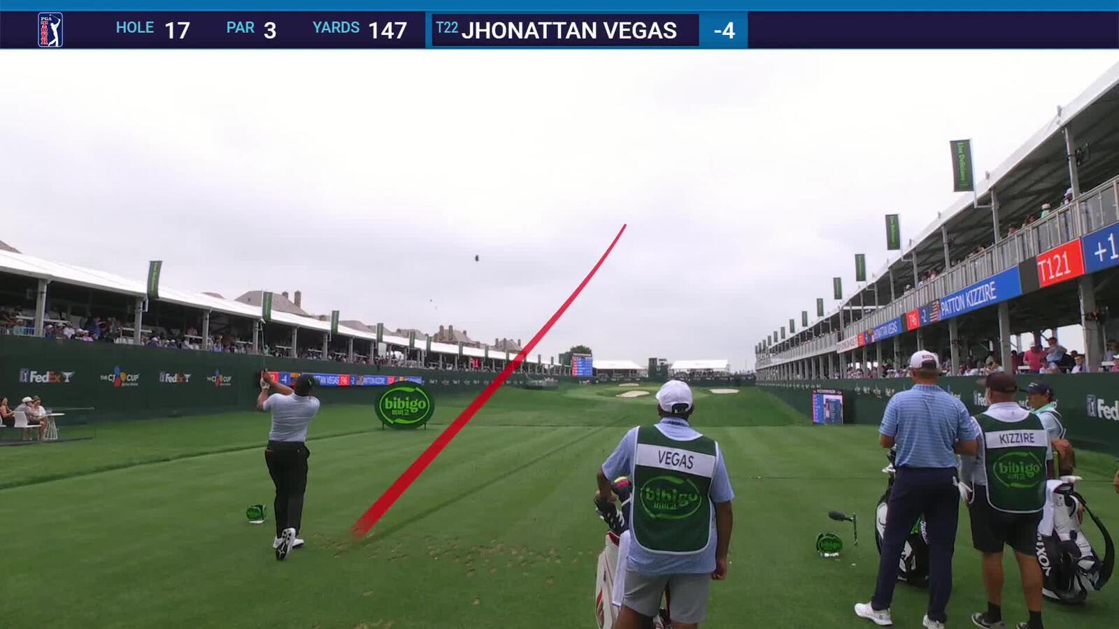 Jhonattan Vegas | Round 1 | 17th hole | Shot 1 | 2025 THE CJ CUP