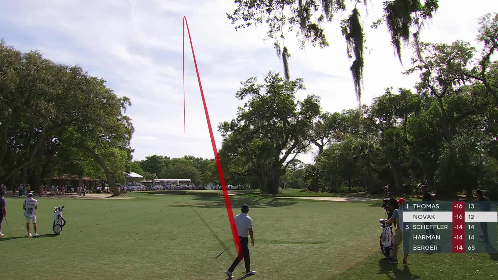 Andrew Novak | Round 4 | 13th hole | Shot 2 | 2025 RBC Heritage