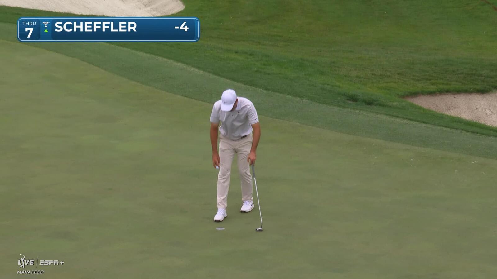 Scottie Scheffler | Round 1 | 7th hole | Shot 3 | 2025 THE CJ CUP