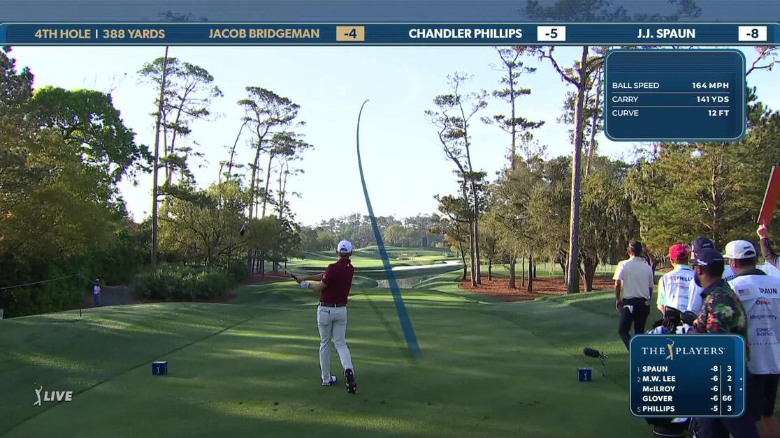 Jacob Bridgeman | Round 2 | 4th hole | Shot 1 | 2025 THE PLAYERS