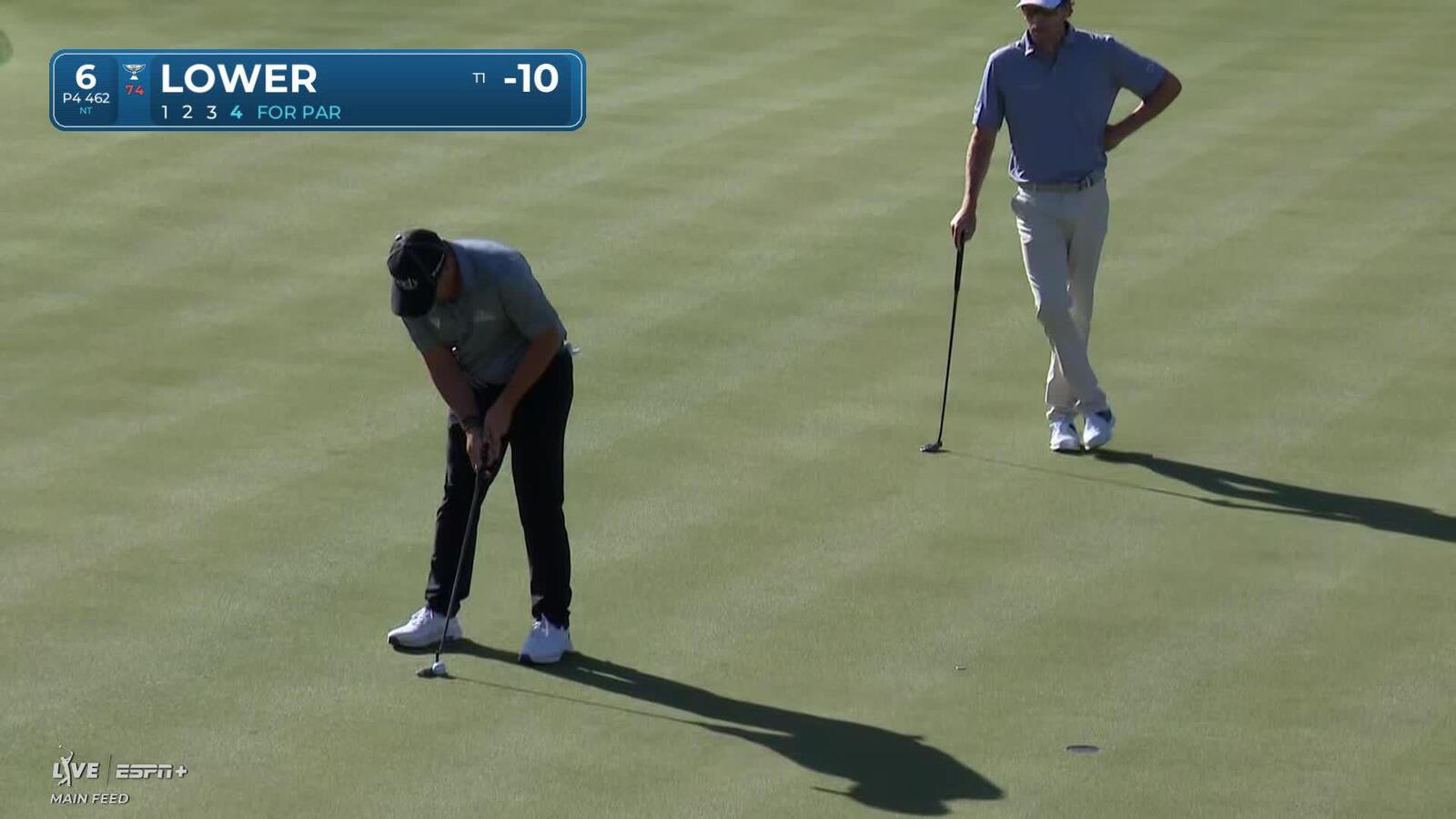 Justin Lower | Round 2 | 6th hole | Shot 4 | 2025 The American Express