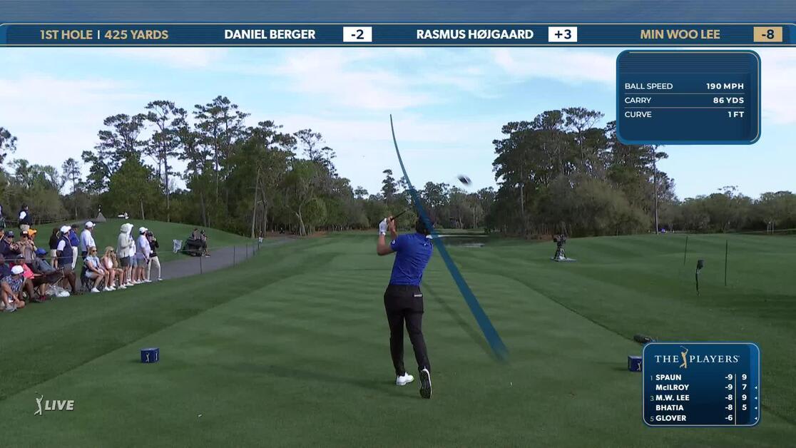 Min Woo Lee | Round 2 | 1st hole | Shot 1 | 2025 THE PLAYERS