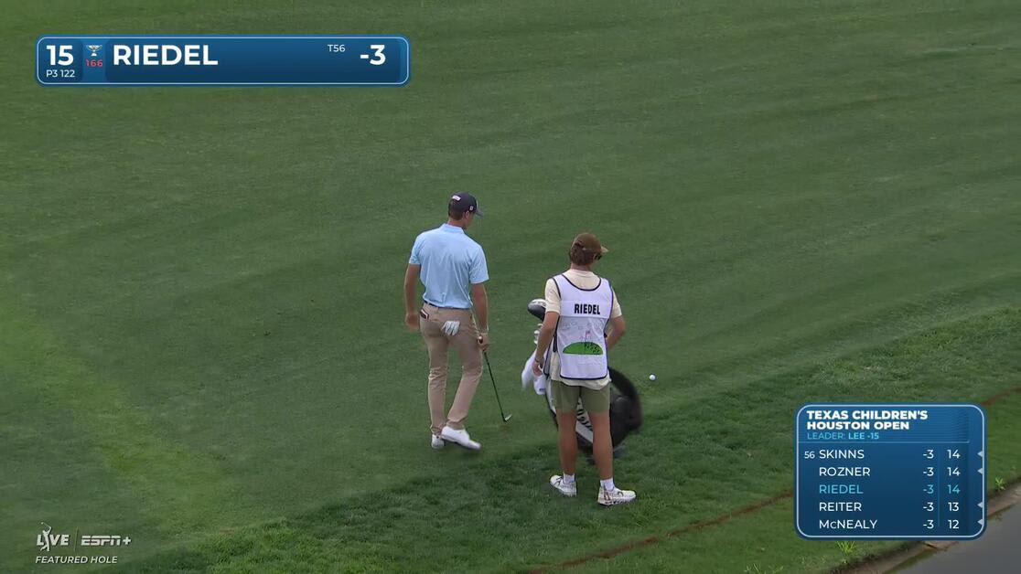 Matthew Riedel | Round 3 | 15th hole | Shot 2 | 2025 Houston Open