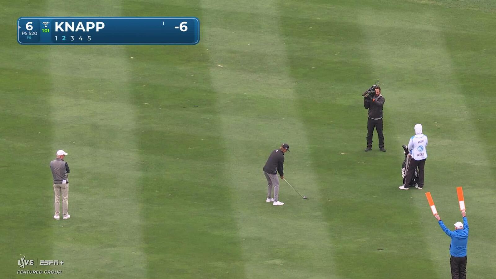 Jake Knapp | Round 1 | 6th hole | Shot 2 | 2025 AT&T Pebble Beach