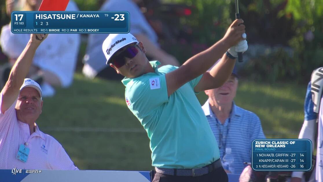 Ryo Hisatsune | Round 4 | 17th hole | Shot 1 | 2025 Zurich Classic