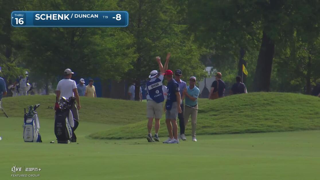 Adam Schenk | Round 1 | 7th hole | Shot 2 | 2025 Zurich Classic