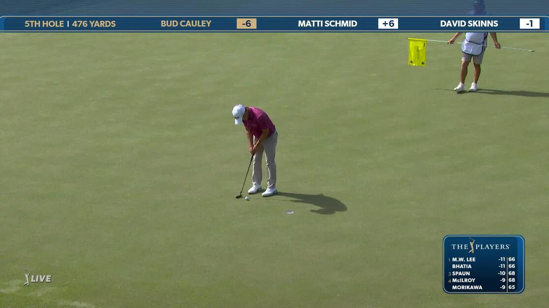 Bud Cauley | Round 2 | 5th hole | Shot 4 | 2025 THE PLAYERS