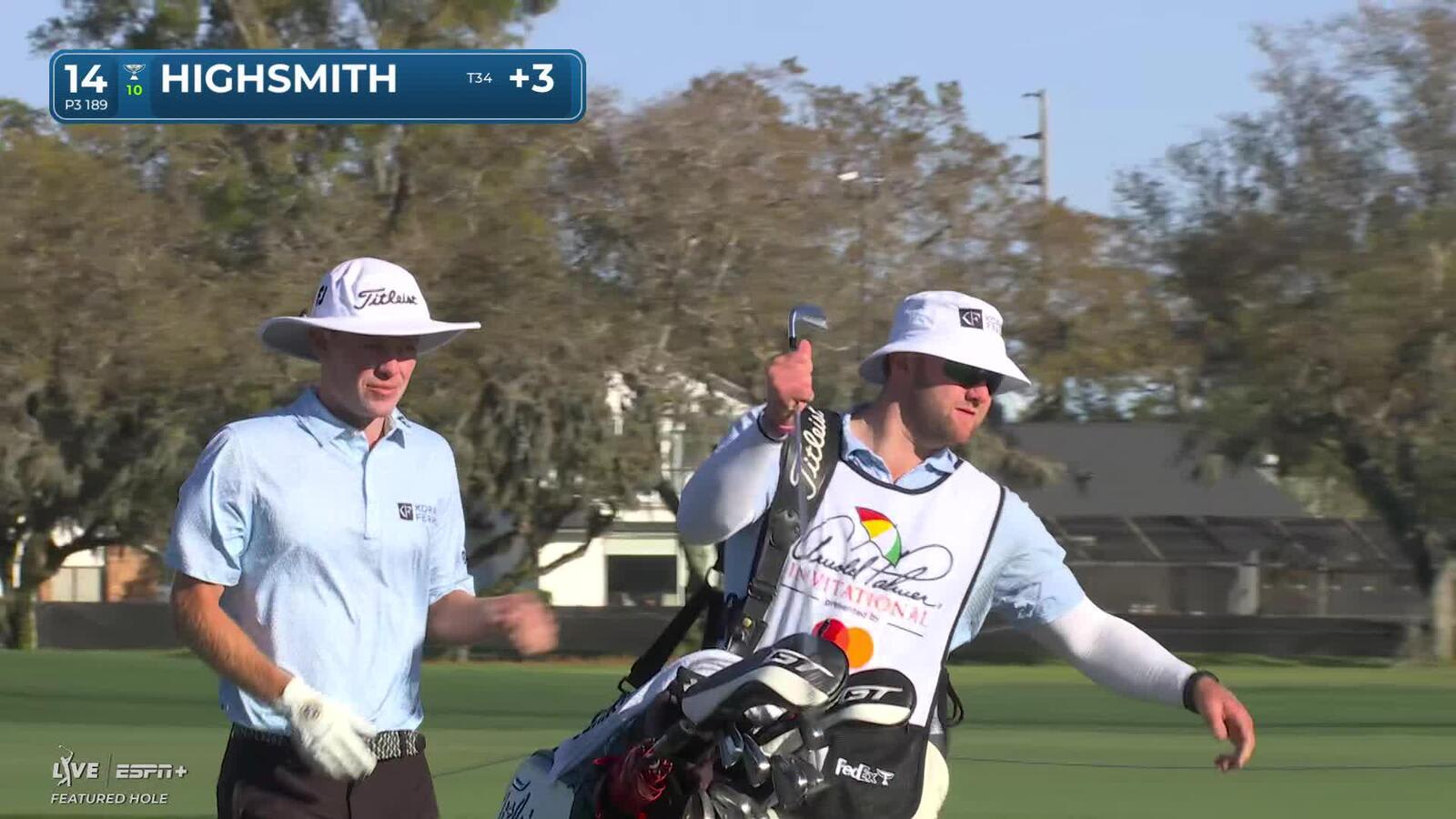 Joe Highsmith | Round 1 | 14th hole | Shot 1 | 2025 Arnold Palmer