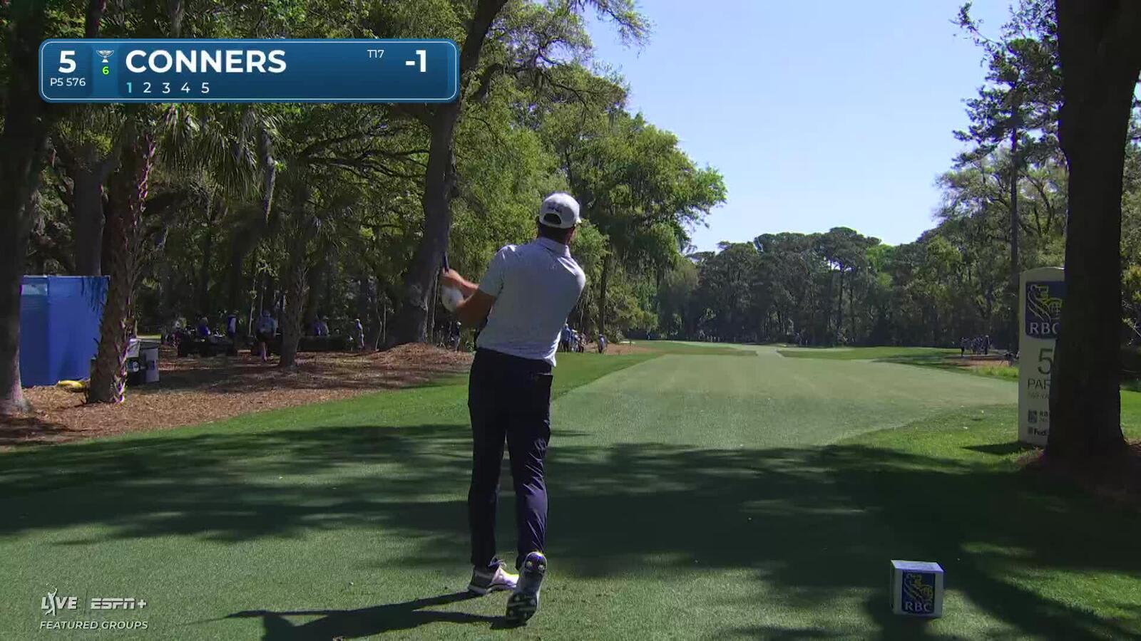 Corey Conners | Round 1 | 5th hole | Shot 1 | 2025 RBC Heritage