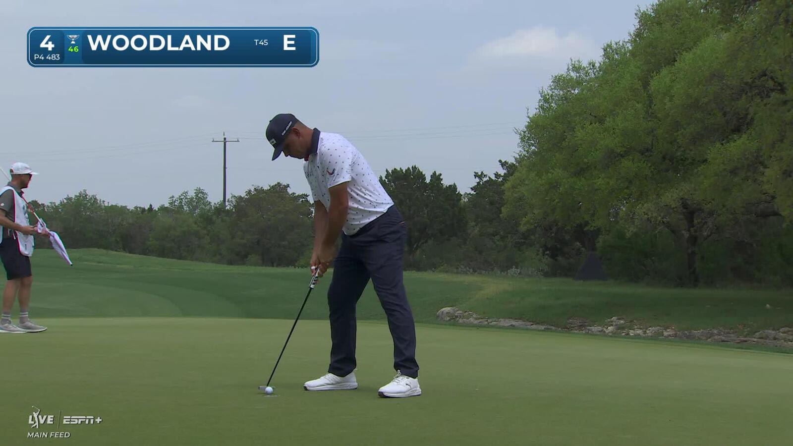 Gary Woodland | Round 1 | 4th hole | Shot 4 | 2025 Valero