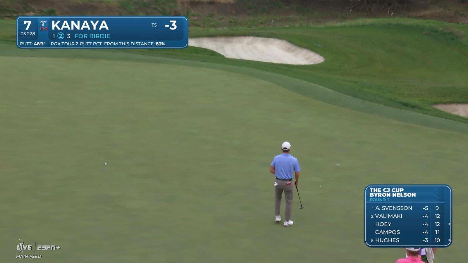 Takumi Kanaya | Round 1 | 7th hole | Shot 2 | 2025 THE CJ CUP