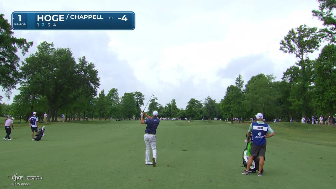Tom Hoge | Round 1 | 1st hole | Shot 2 | 2025 Zurich Classic