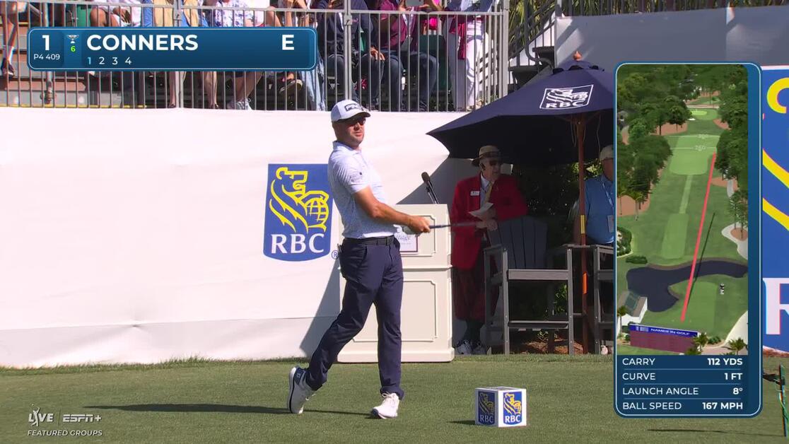 Corey Conners | Round 1 | 1st hole | Shot 1 | 2025 RBC Heritage