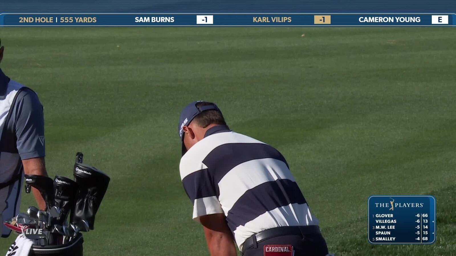 Karl Vilips | Round 1 | 2nd hole | Shot 3 | 2025 THE PLAYERS