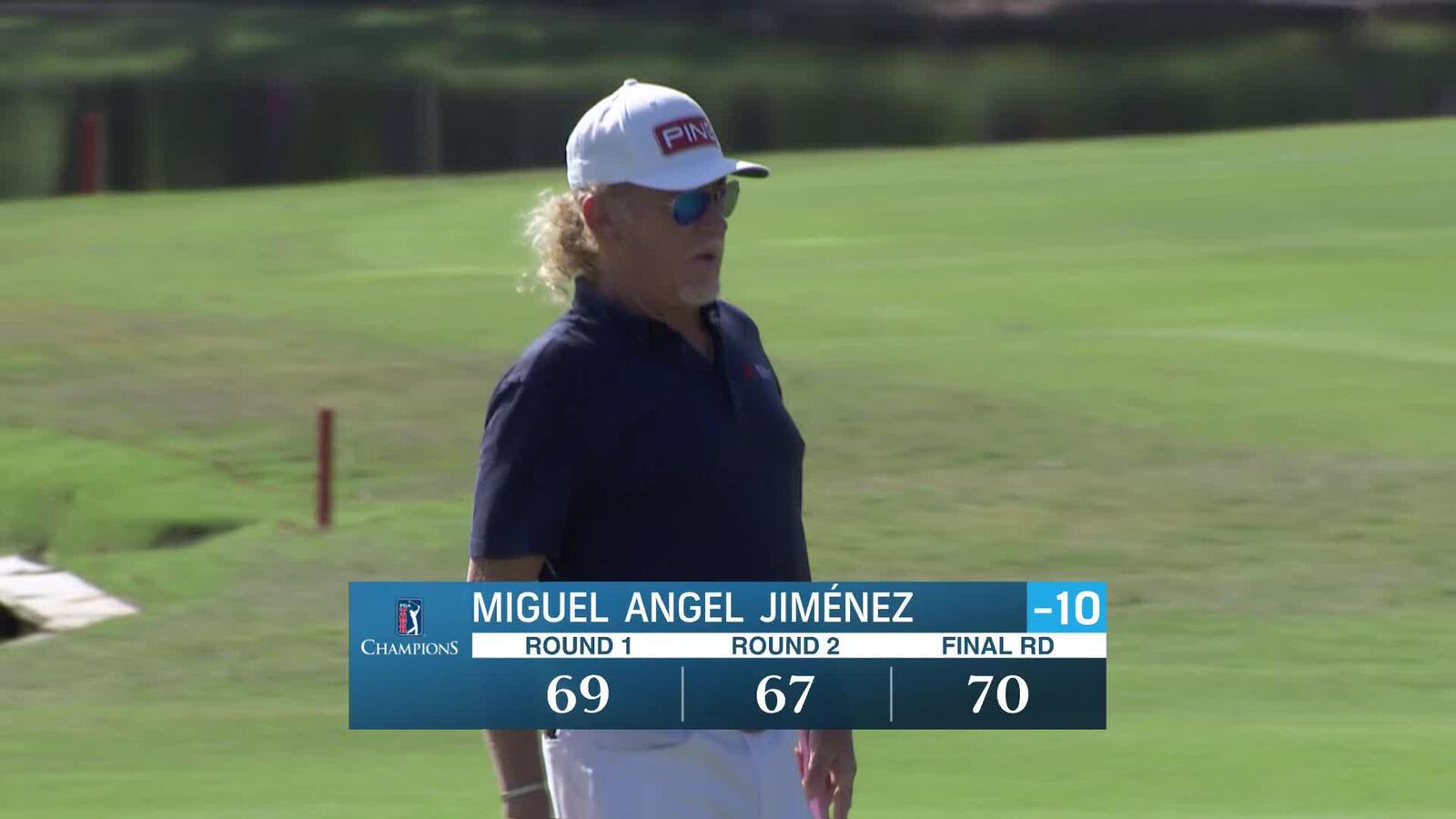 Miguel Angel Jiménez | Round 3 | 18th hole | Shot 5 | 2025 Insperity Invit