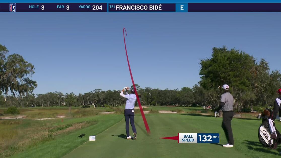 Francisco Bidé | Round 1 | 3rd hole | Shot 1 | 2024 The RSM Classic