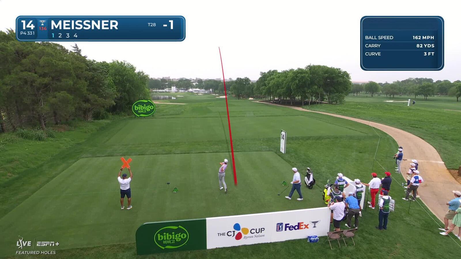 Mac Meissner | Round 1 | 14th hole | Shot 1 | 2025 THE CJ CUP