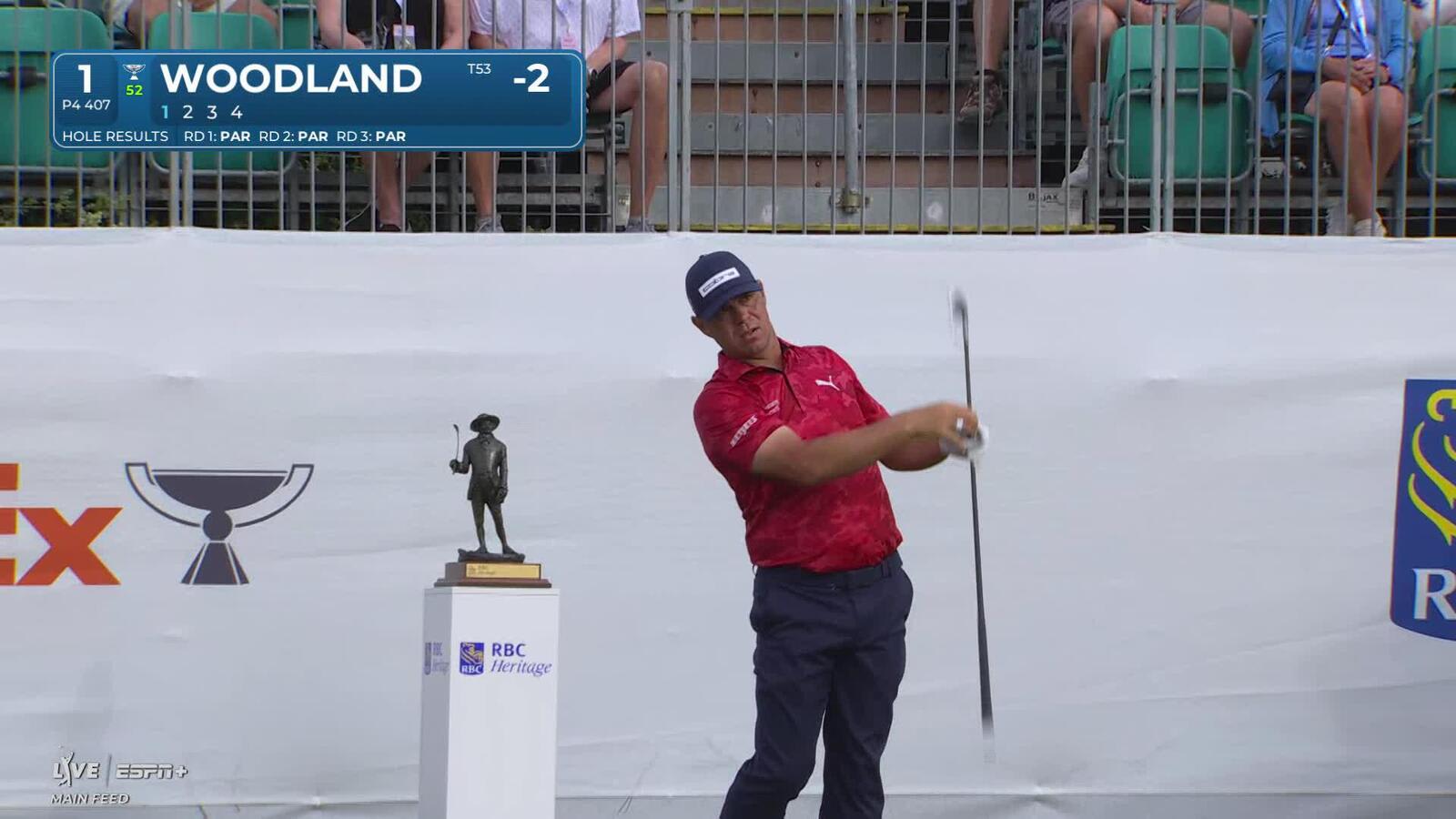 Gary Woodland | Round 4 | 1st hole | Shot 1 | 2025 RBC Heritage