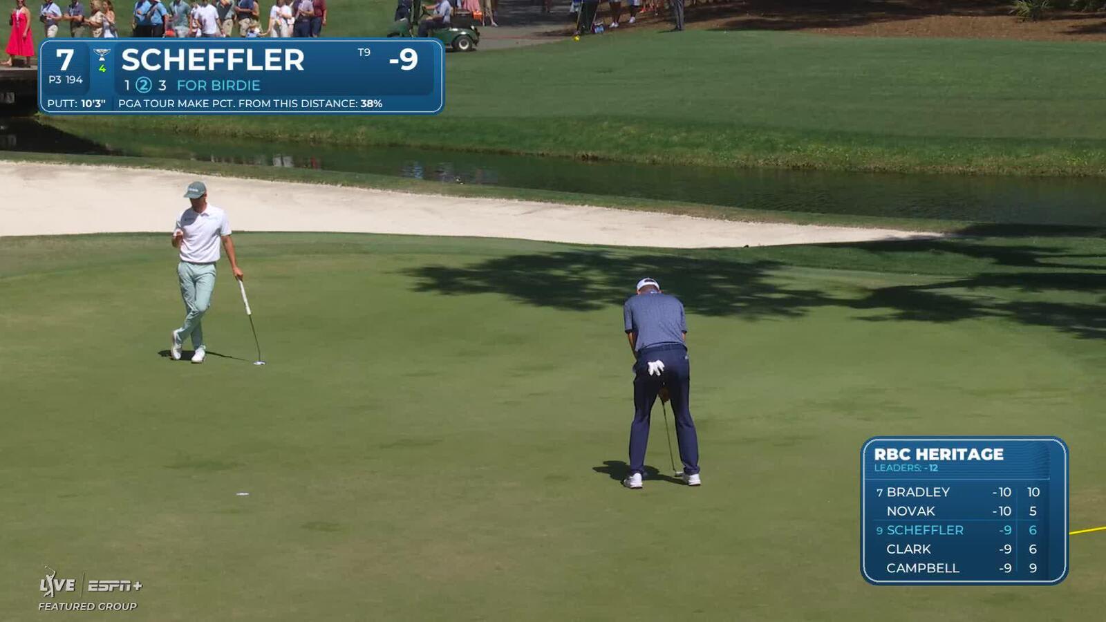Scottie Scheffler | Round 3 | 7th hole | Shot 2 | 2025 RBC Heritage